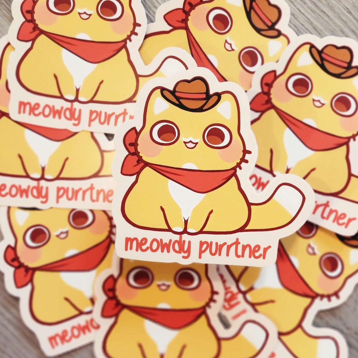 Meowdy Sticker – Lizbie Cafe