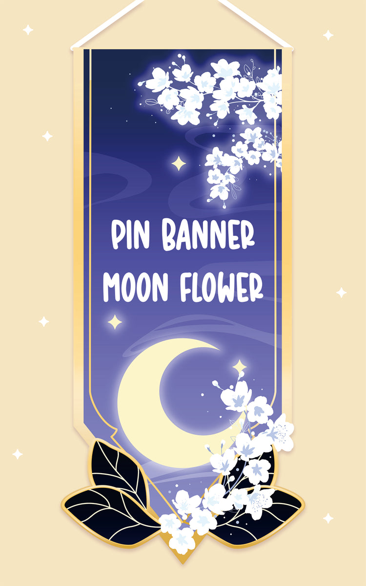 Pin Banner ~ Moon Flower – Lizbie Cafe