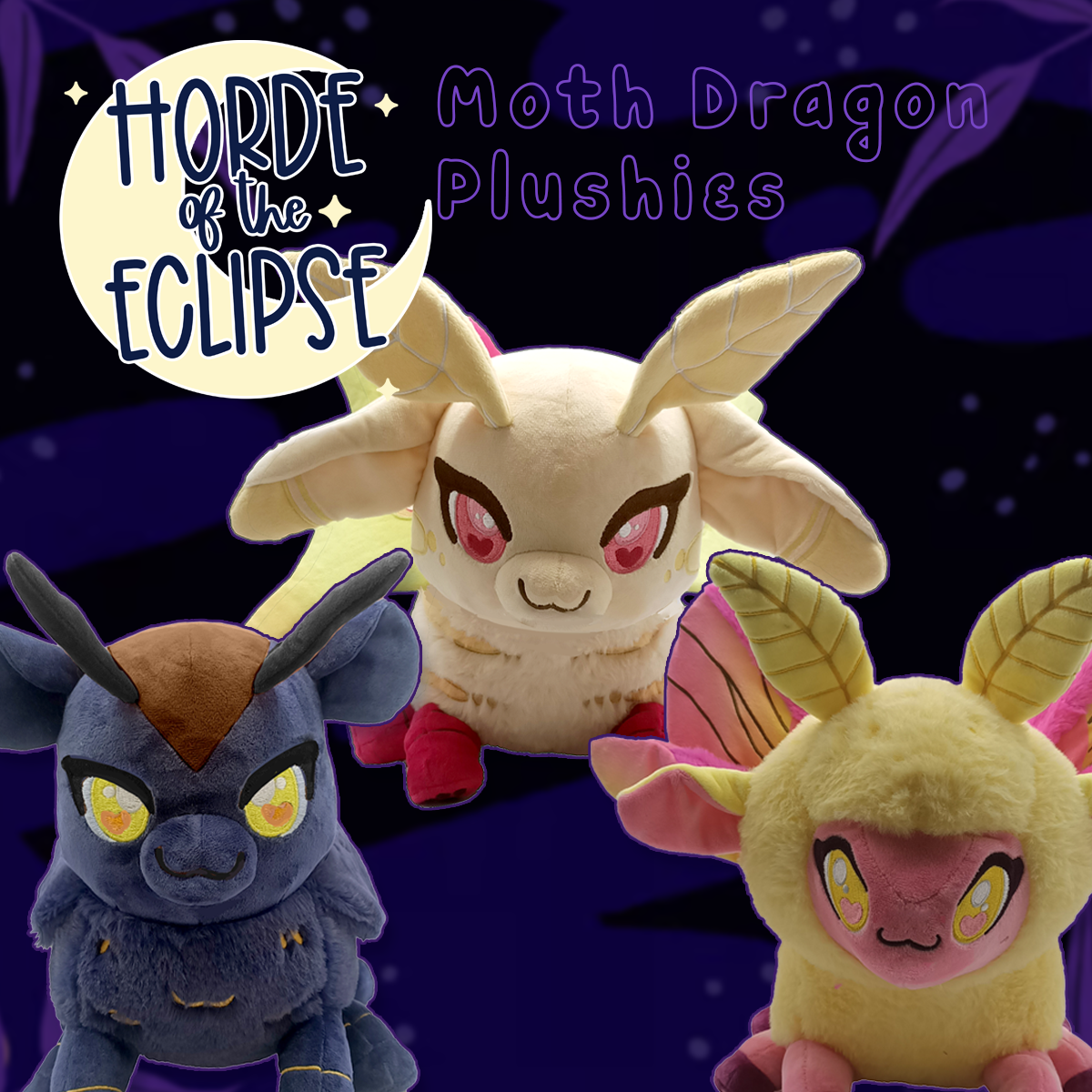 Horde of the Eclipse Moth Dragon Plush – Lizbie Cafe