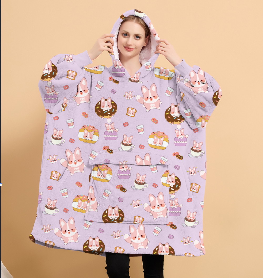 Blanket Snuggy - Latte Purple – Lizbie Cafe